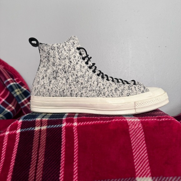 Converse | Shoes | Converse Allstars 7 Hi Fuzzy Boucle Wool Shoes ...